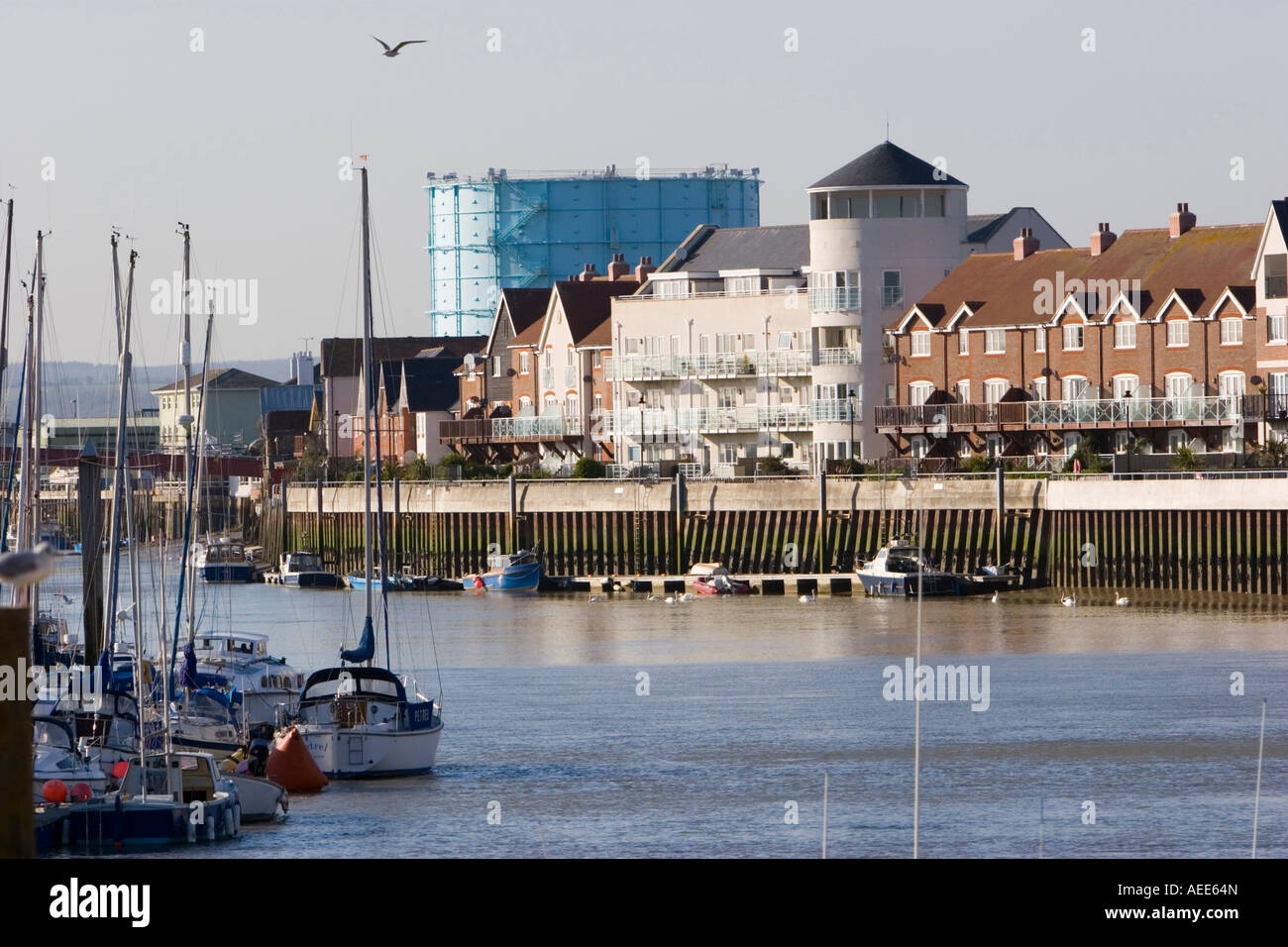 Littlehampton marina harbour and slipway in West Sussex Stock Photo - Alamy