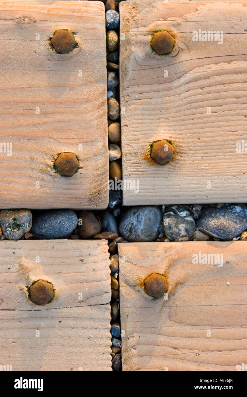 Timber groyne planking hi-res stock photography and images - Alamy