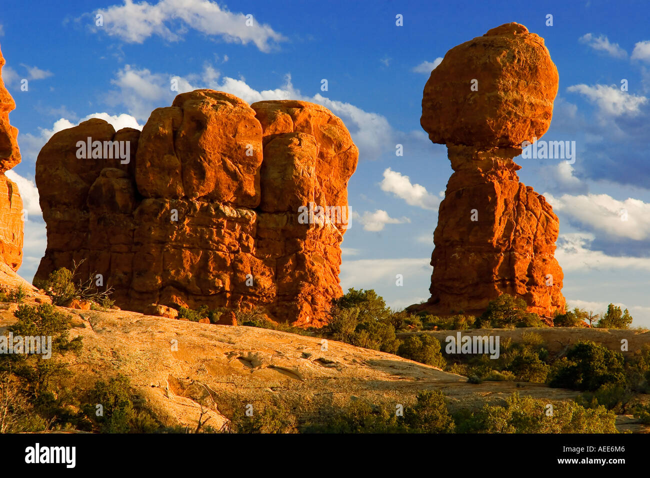Scenic of Arches National Park Utah showing the Balancing Rock ...