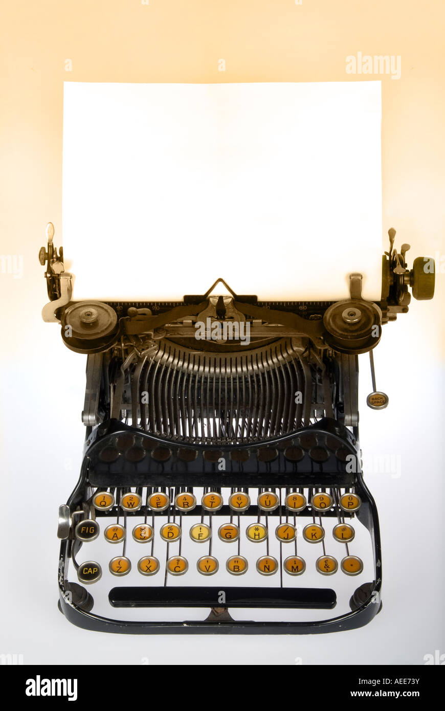 Antique Retro Typewriter Stock Photo - Alamy