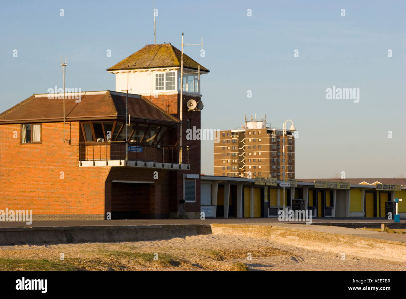 Coastguard lookout tower in Littlehampton West Sussex Stock Photo - Alamy