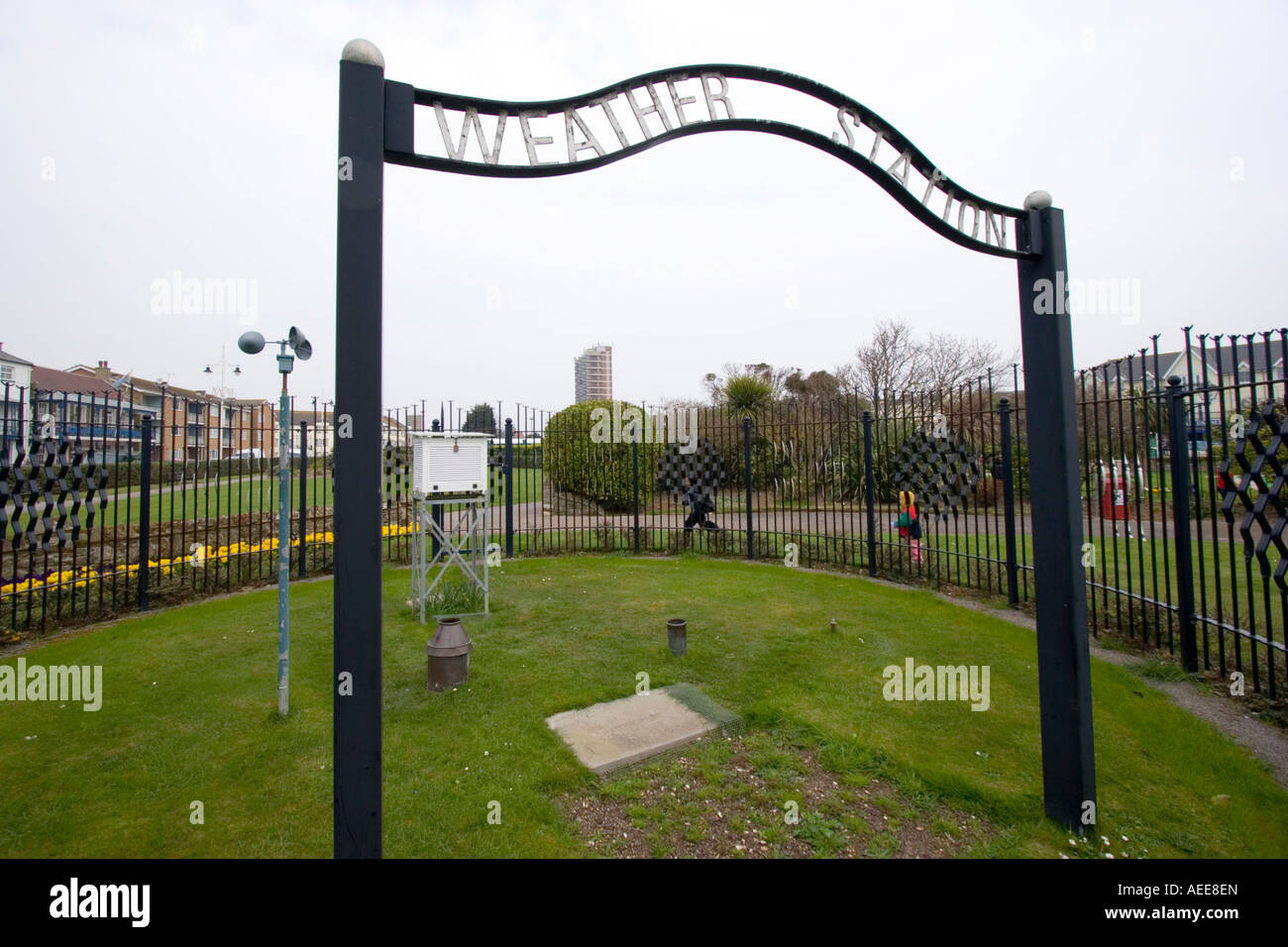 Weather station in Bognor Regis West Sussex Stock Photo - Alamy