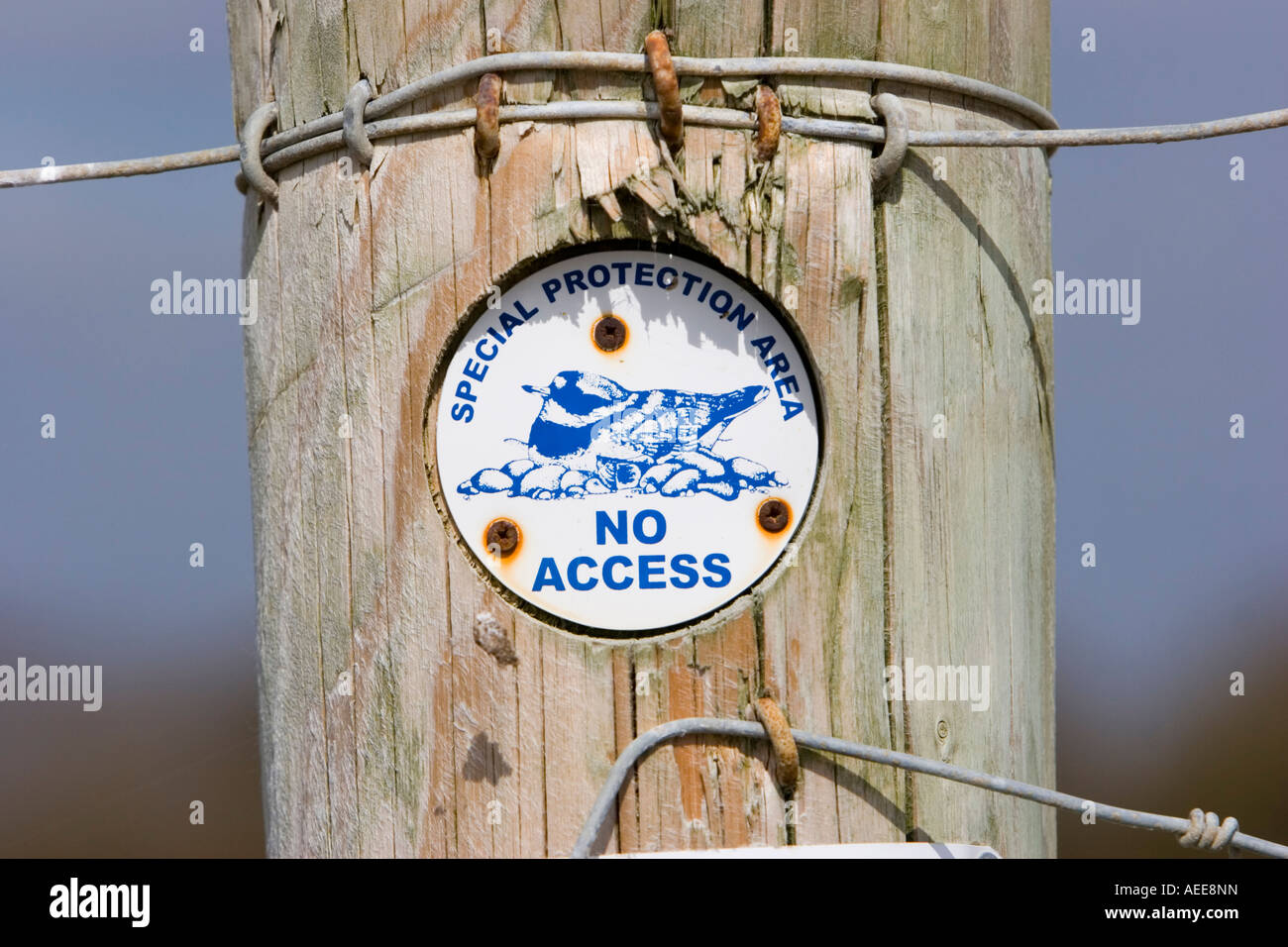 Special protection area please keep out Stock Photo - Alamy