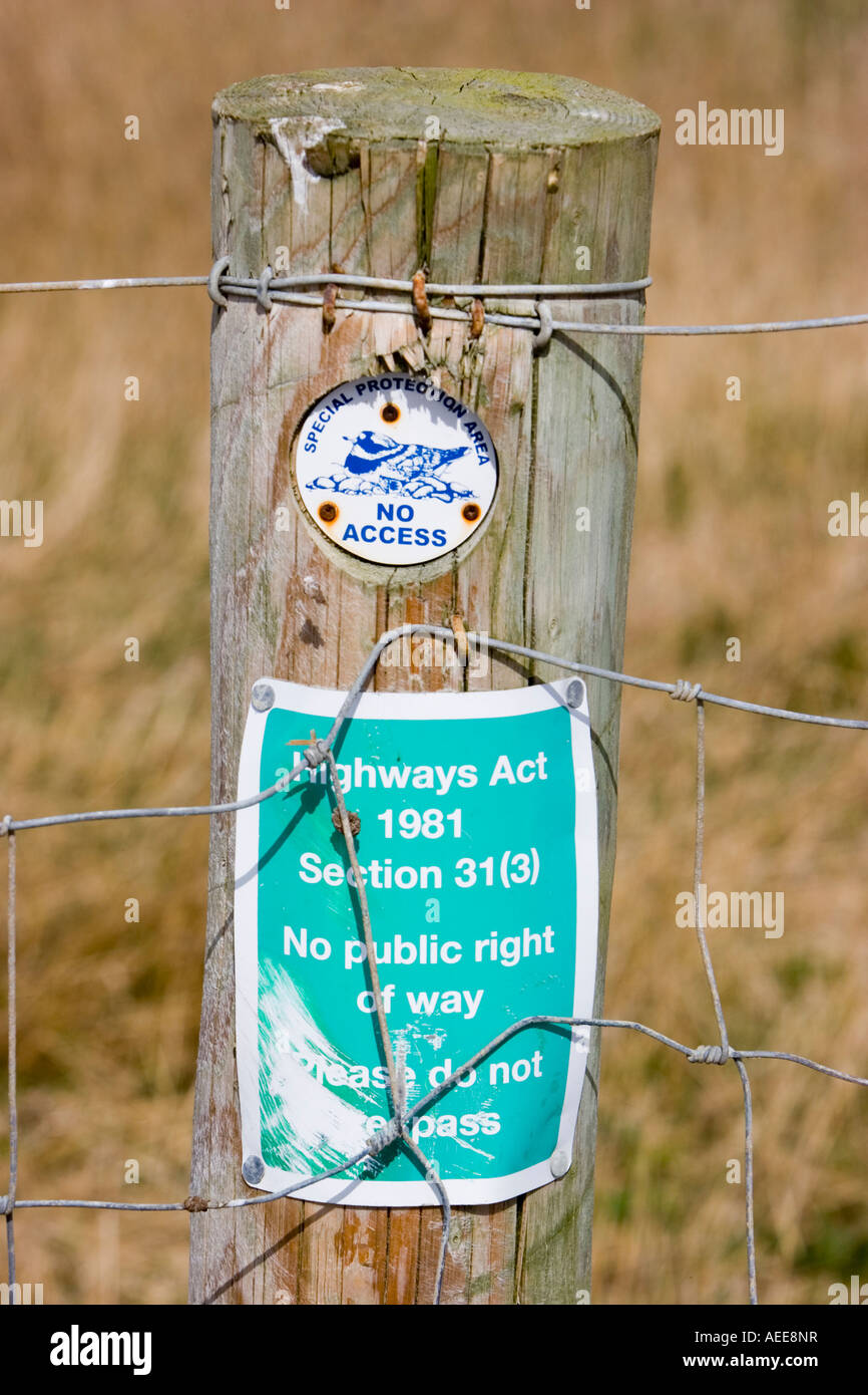 Special protection area please keep out Stock Photo - Alamy