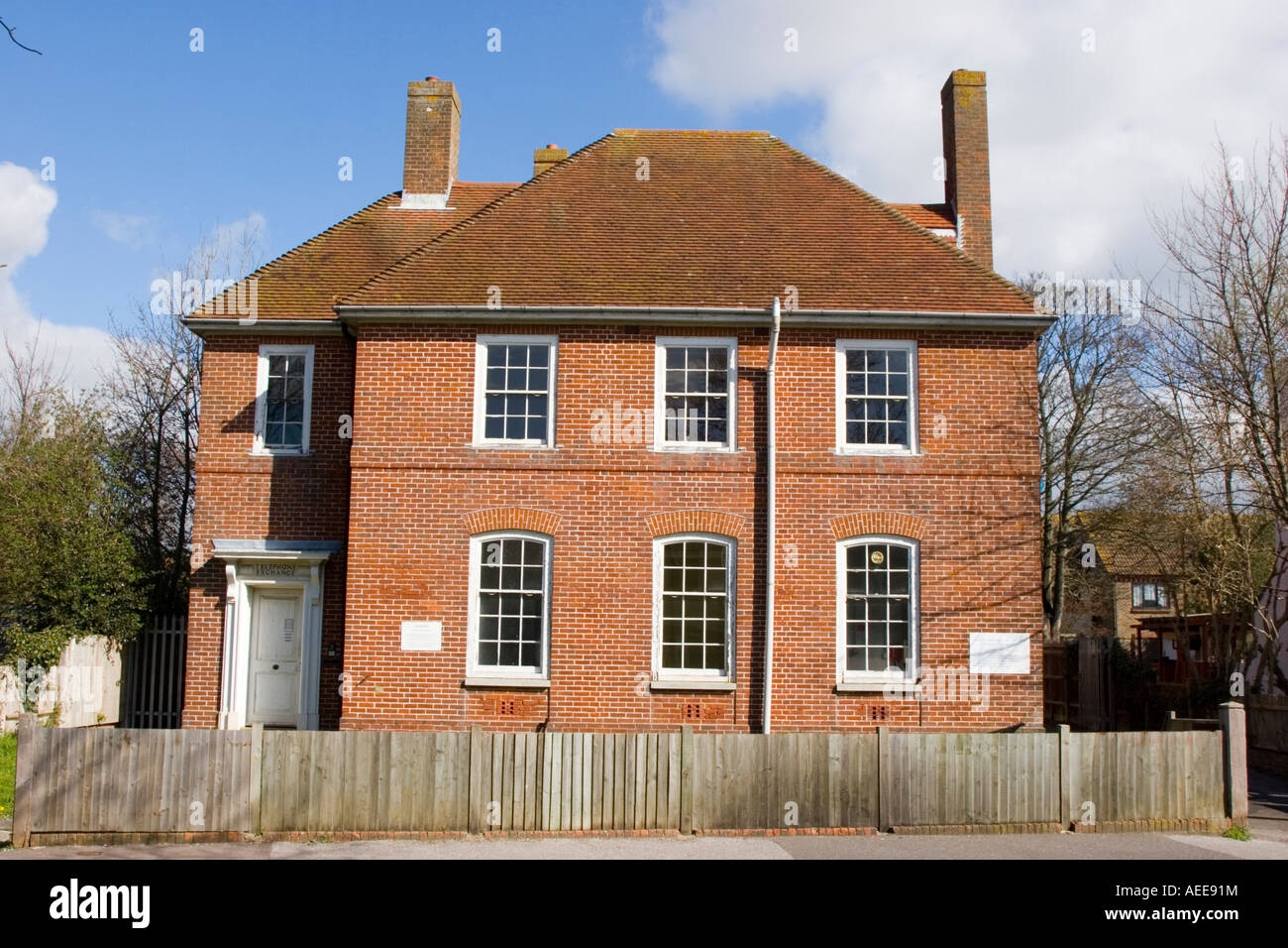 Local telephone exchange Stock Photo - Alamy