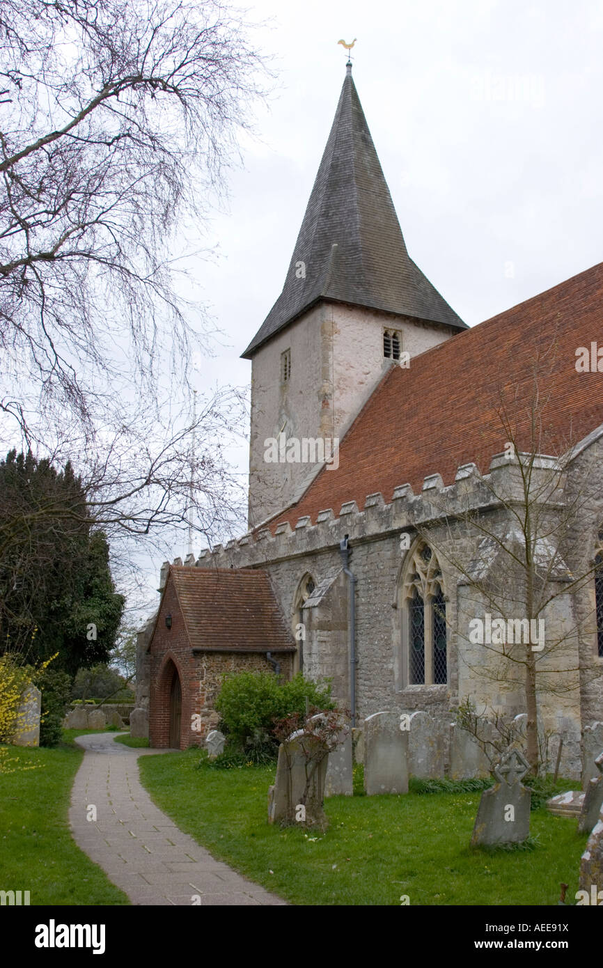 Bosham church in Bosham West Sussex Stock Photo - Alamy