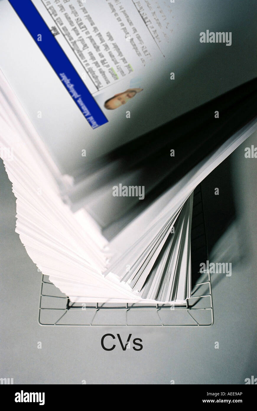 Pile of cvs Stock Photo - Alamy