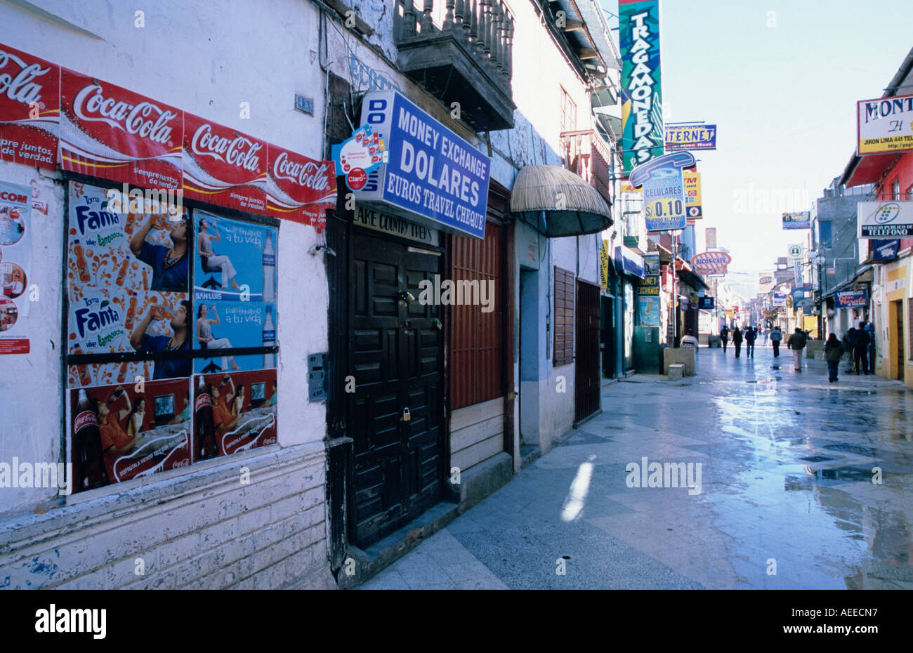 Lima Street Puno Peru Stock Photo - Alamy