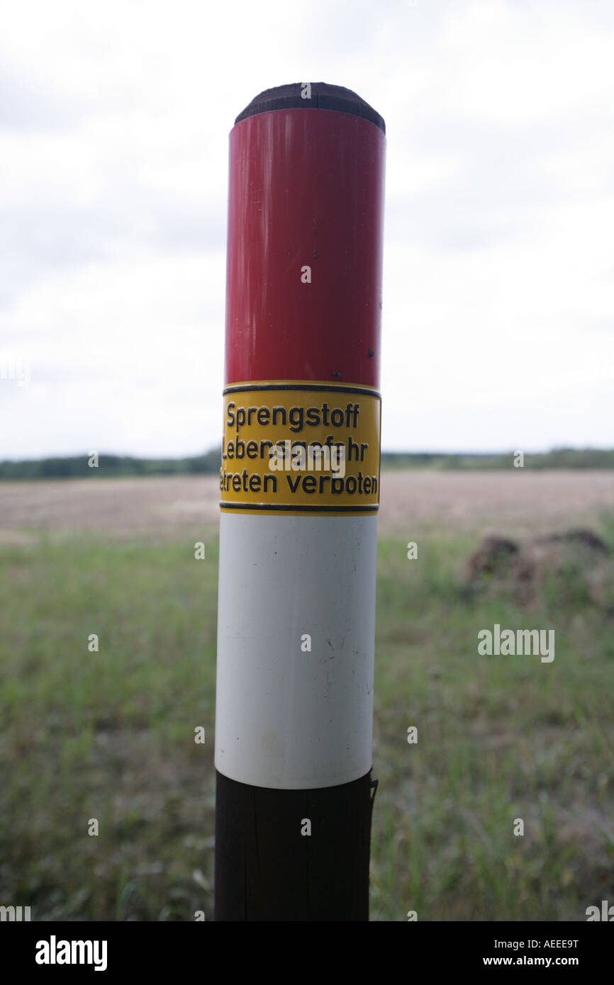 Explosives warning sign Stock Photo - Alamy