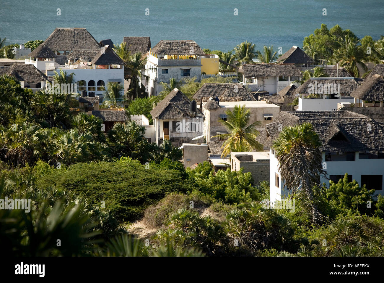 View of the town of Shella Lamu Island Kenya Africa Stock Photo - Alamy