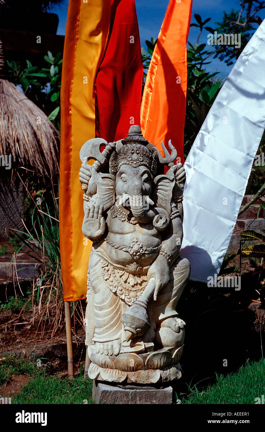 Alam Batu Resort Elephant sculpture Bali Indonesia Stock Photo - Alamy