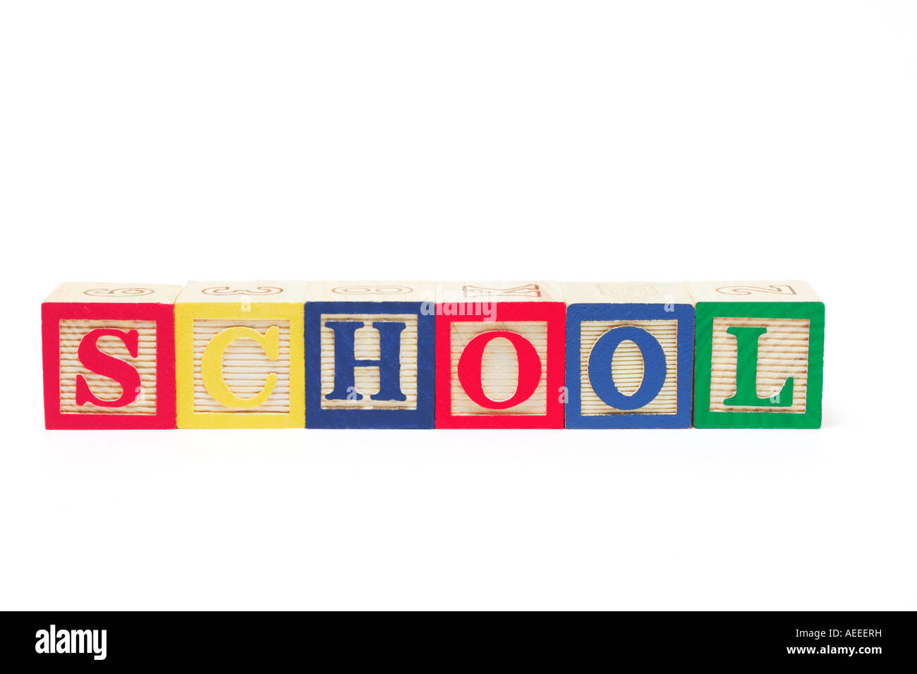 Alphabet Blocks - School Stock Photo - Alamy