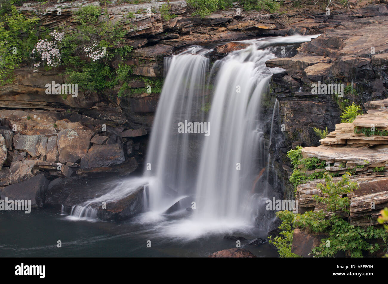 Waterfall Little River Falls Little River Canyon National Preserve ...