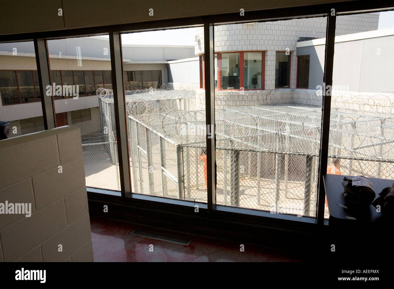 Individual exercise yards at the special management unit at Lincoln ...