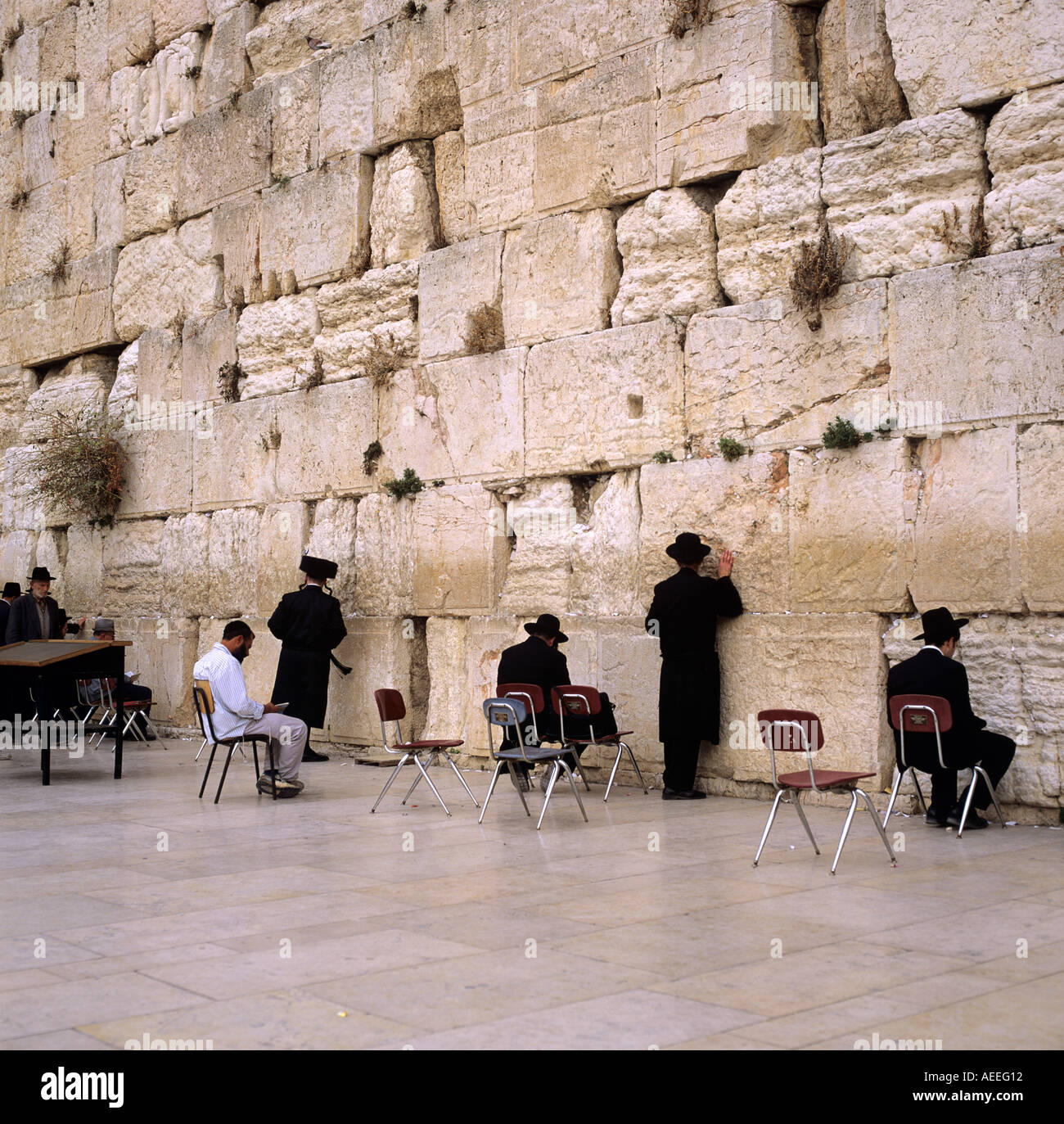 The Wailing Wall The Western Wall Old Jerusalem Israel Middle East ...