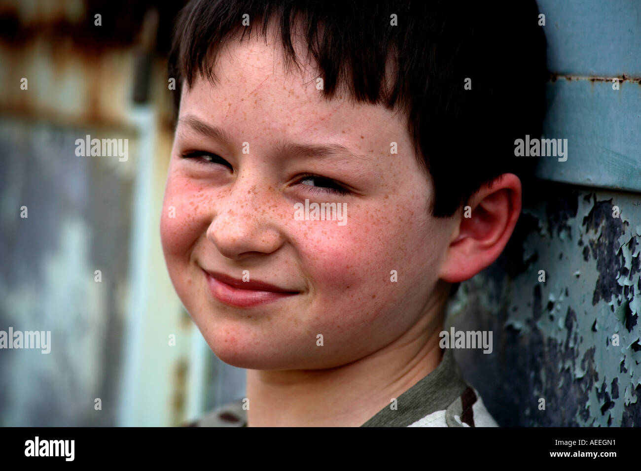 Teenager boy mischievous smile hi-res stock photography and images - Alamy