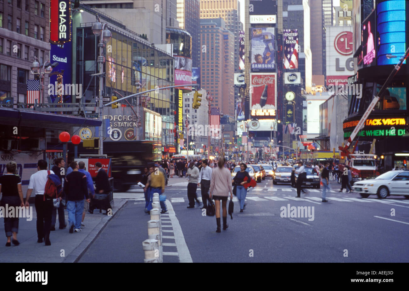 Times Square in New York City on a Saturday afternoon Stock Photo - Alamy
