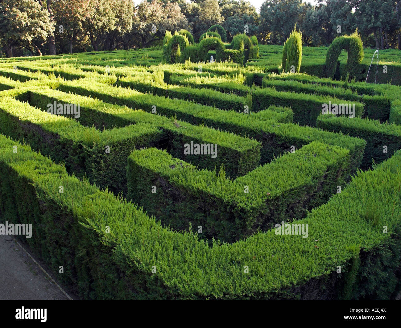 Horta's Labyrinth in Barcelona Stock Photo - Alamy
