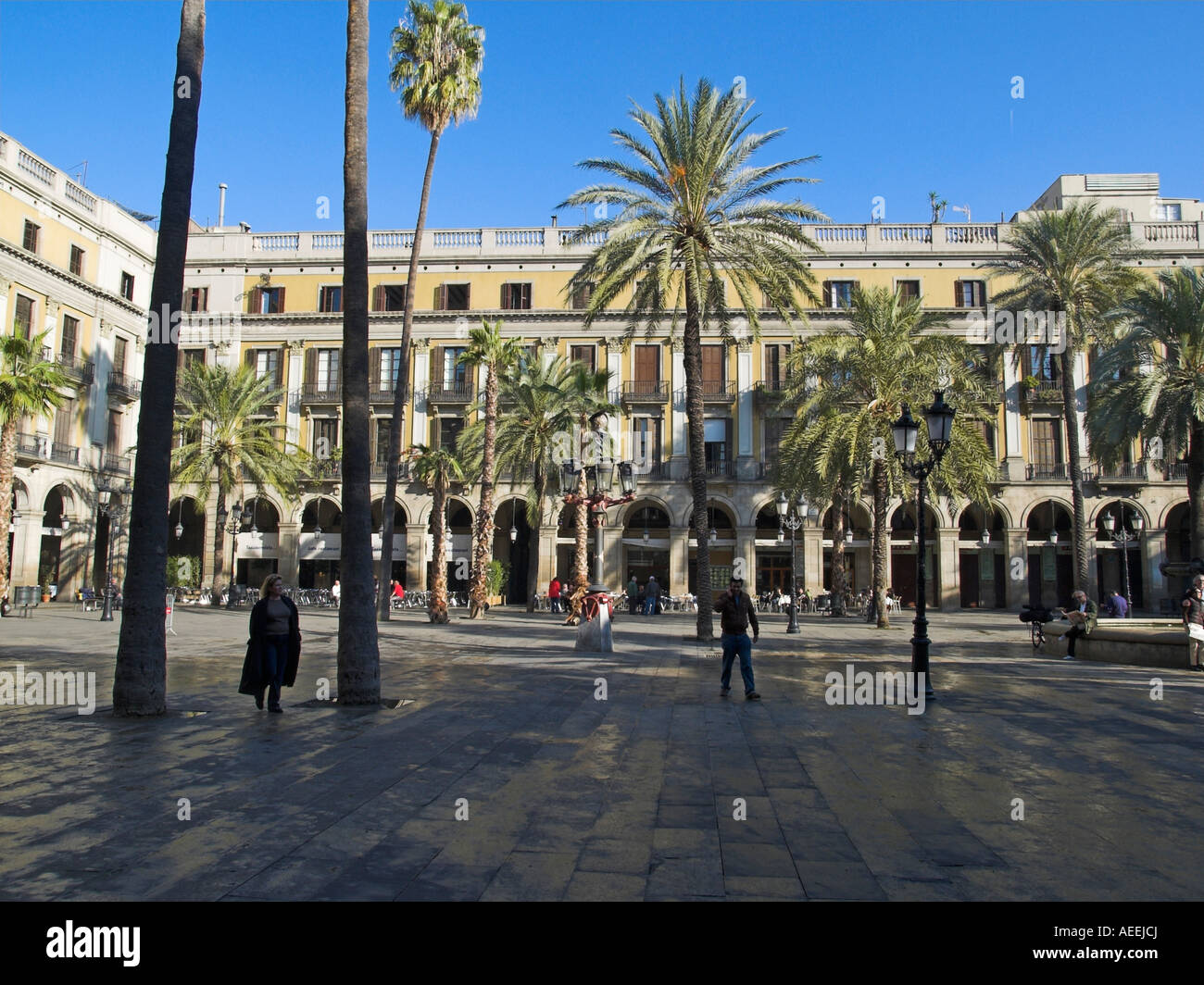 The royal place, Barcelona Stock Photo - Alamy