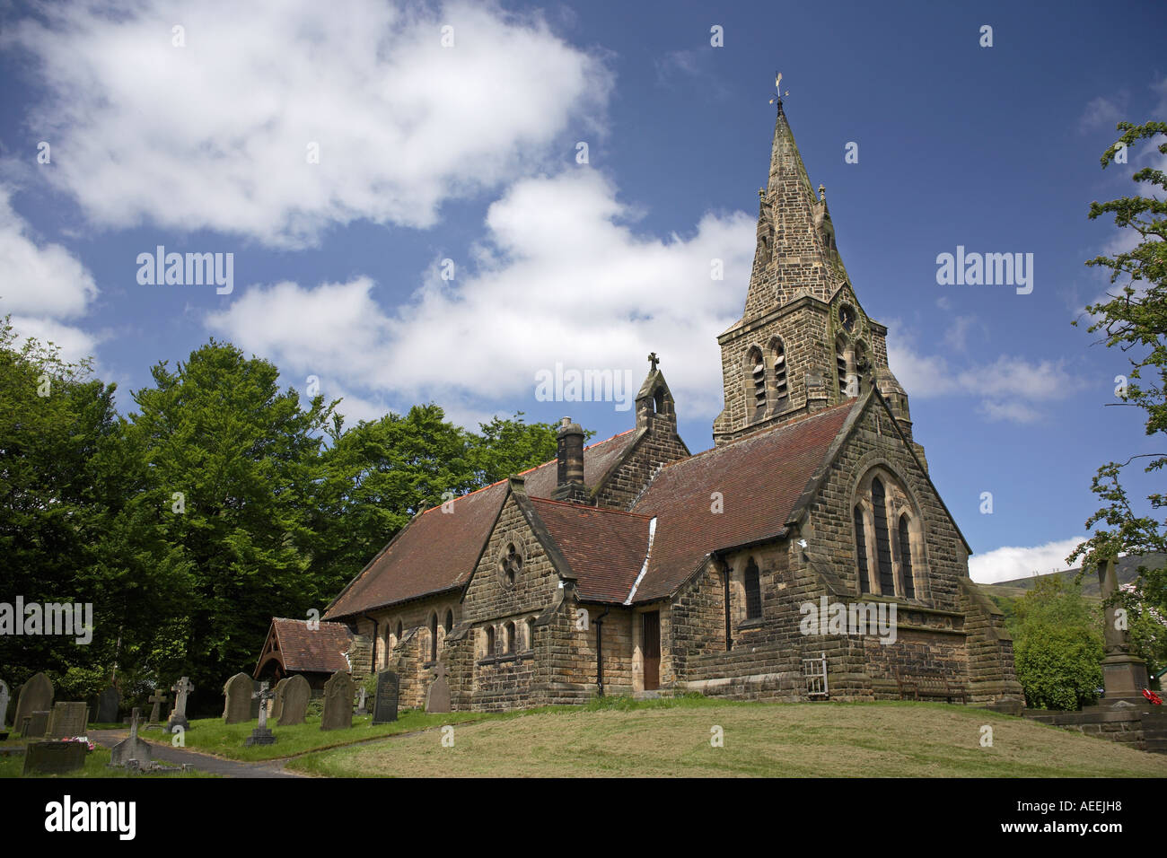 Church Edale Derbyshire Stock Photo - Alamy
