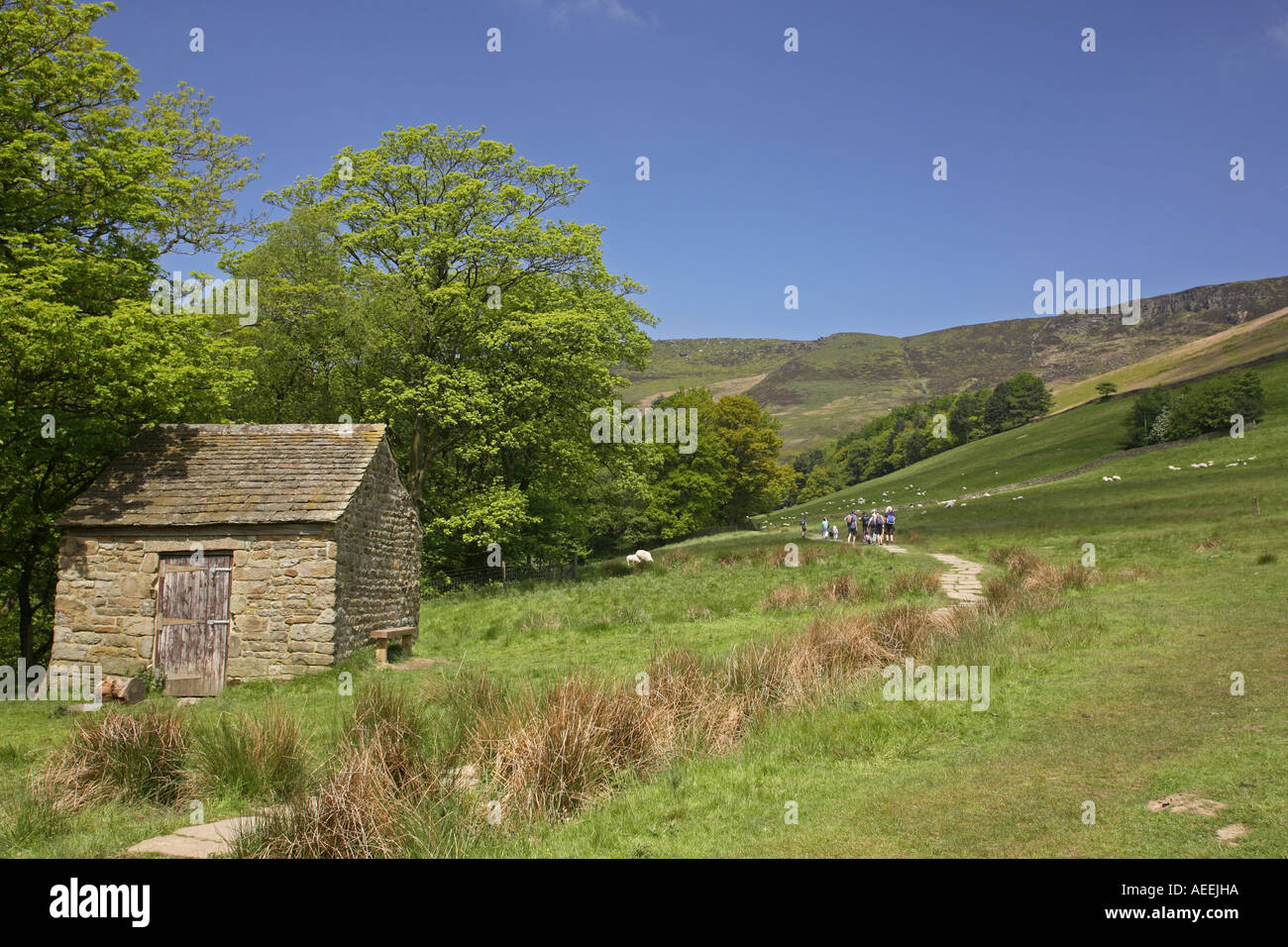 Pennine Way Edale Derbyshire Stock Photo - Alamy