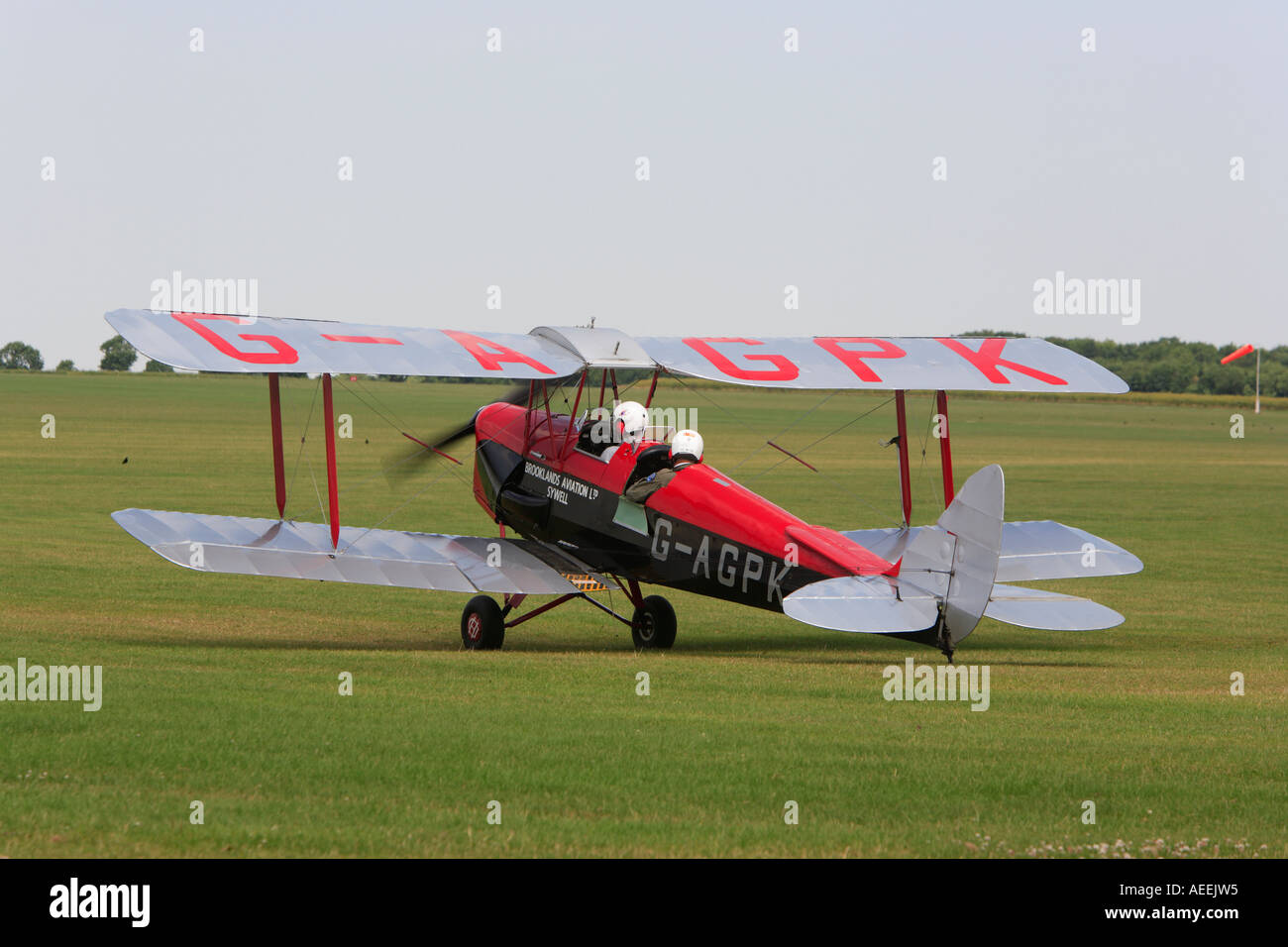 De Havilland DH82a Tiger Moth registration G AGPK at Sywell Airport ...