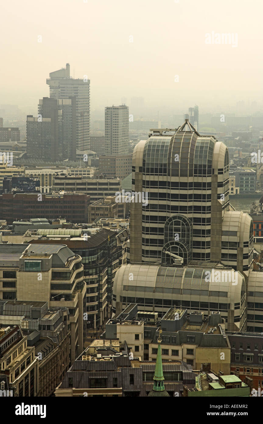 City of London skyline including Barclays Bank city offices building 54 ...