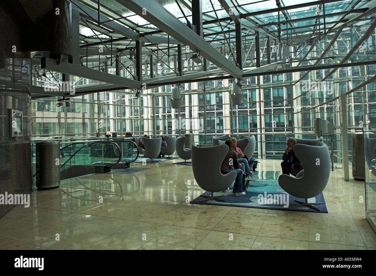 Reception seating Tower 42 Old Broad Street London Building Stock Photo ...