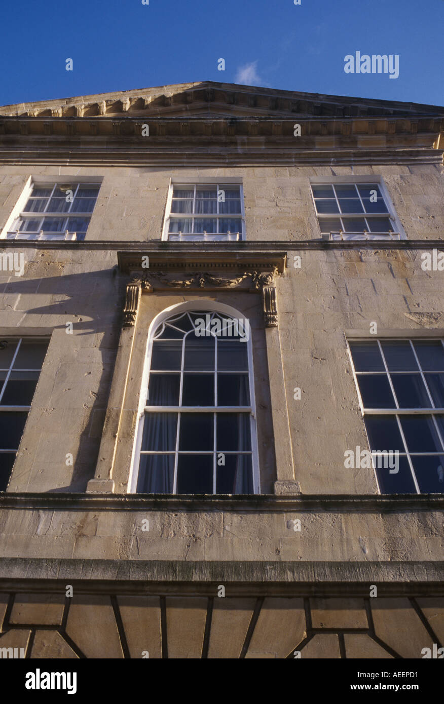 Great Pulteney Street Bath England view looking up facade Georgian ...