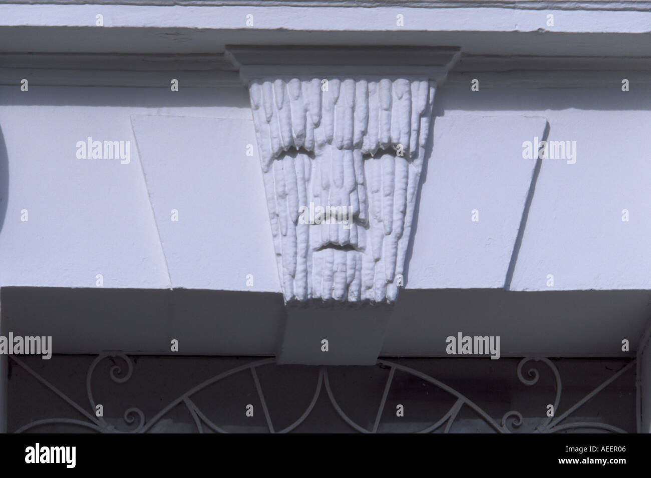Somerset Place Bath England UK architectural detail grotesque keystone ...