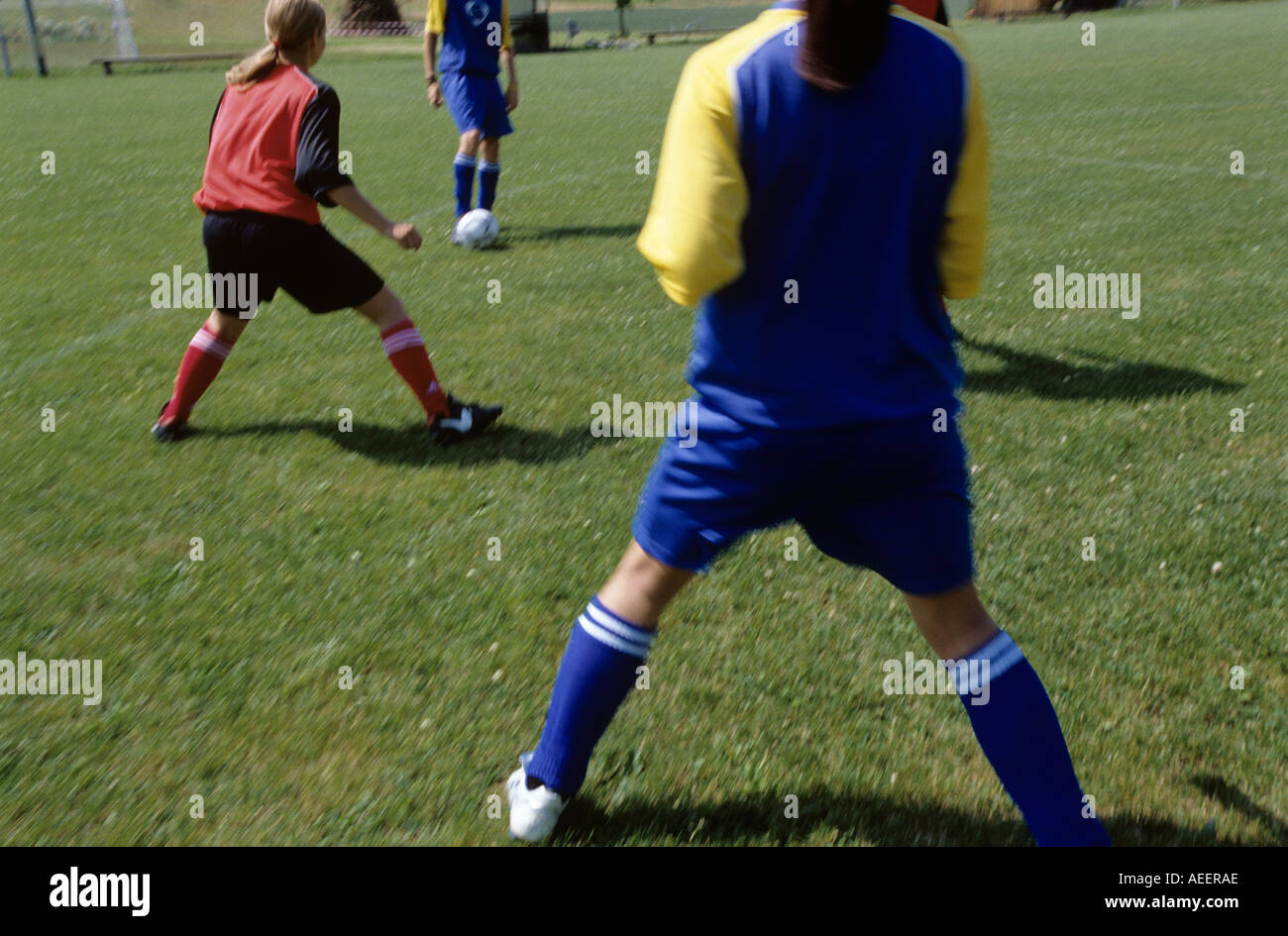 scene during football match Stock Photo - Alamy