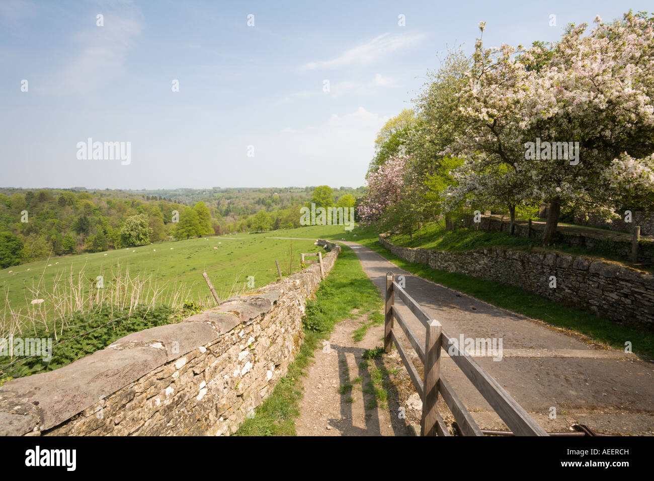 Miserden Park and the Frome valley the Cotswolds Gloucestershire ...
