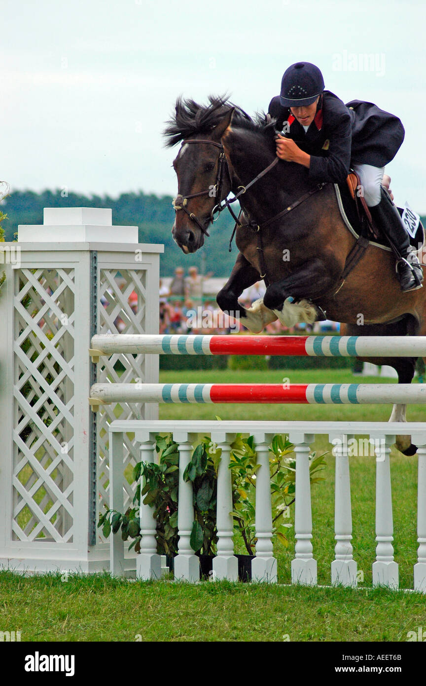 Show jumping competition at the Great Yorkshire Show, Harrogate ...