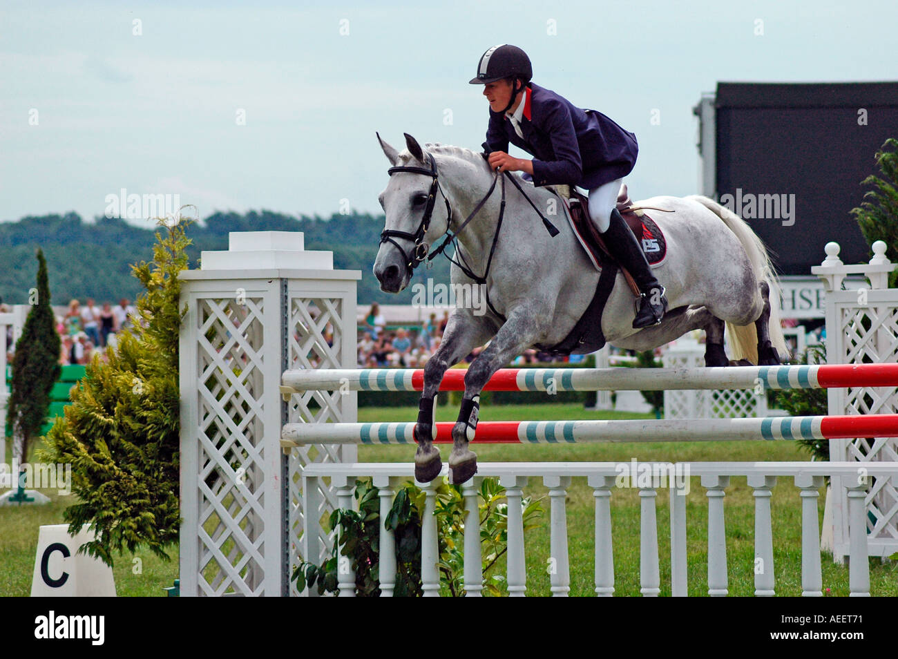 Show jumping competition at the Great Yorkshire Show, Harrogate ...