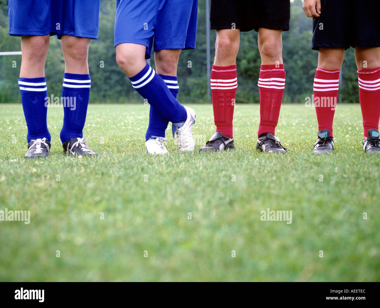 legs of football players Stock Photo - Alamy