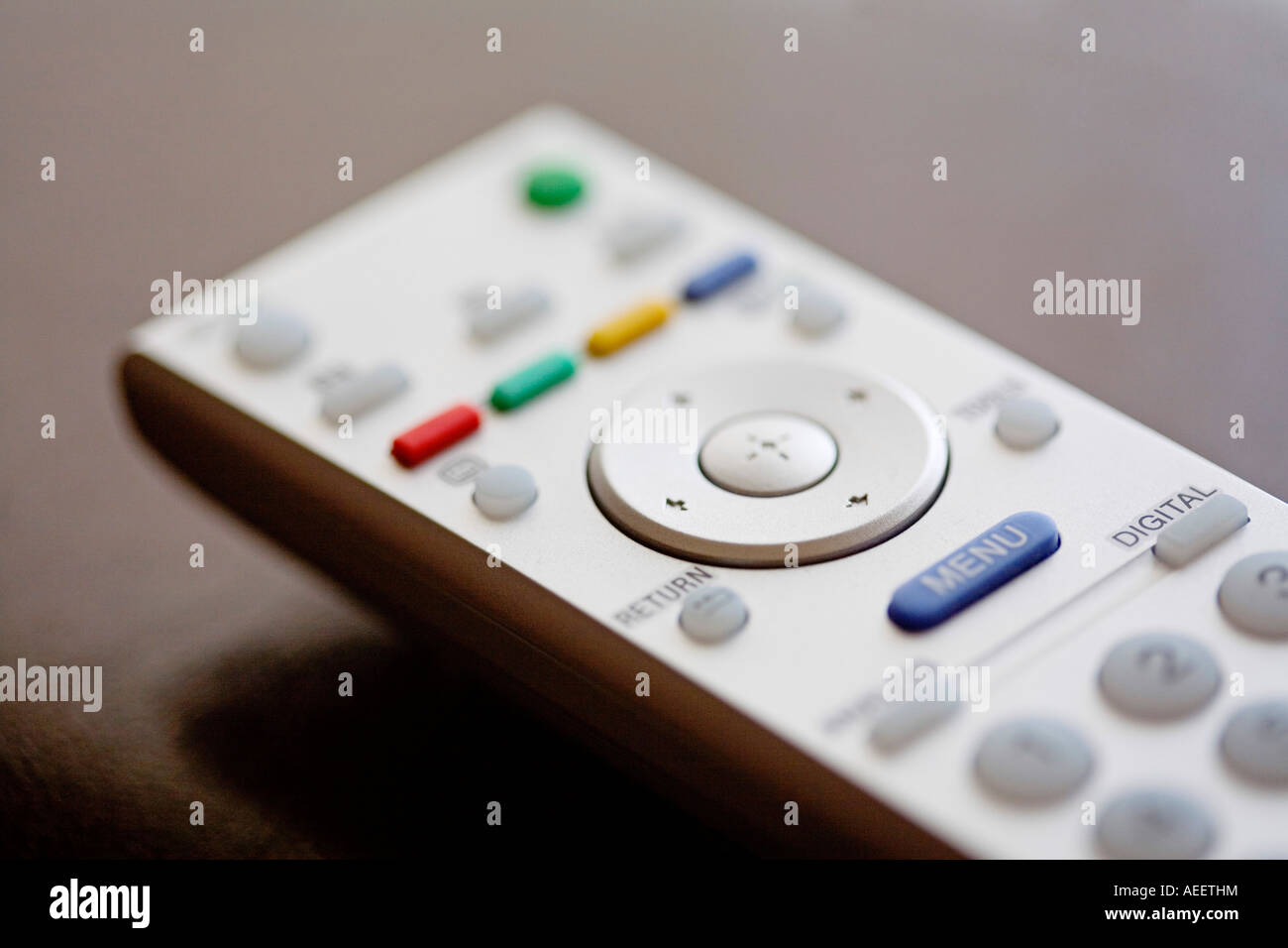 digital remote control of a digital television set Stock Photo - Alamy