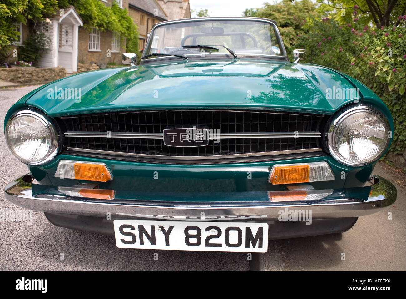 Green Triumph TR6, 1970s vintage, classic, car, sports, car, cars, auto ...