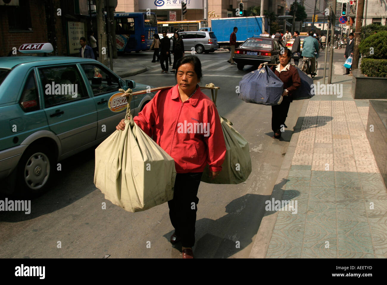 Porters crossing road hi-res stock photography and images - Alamy