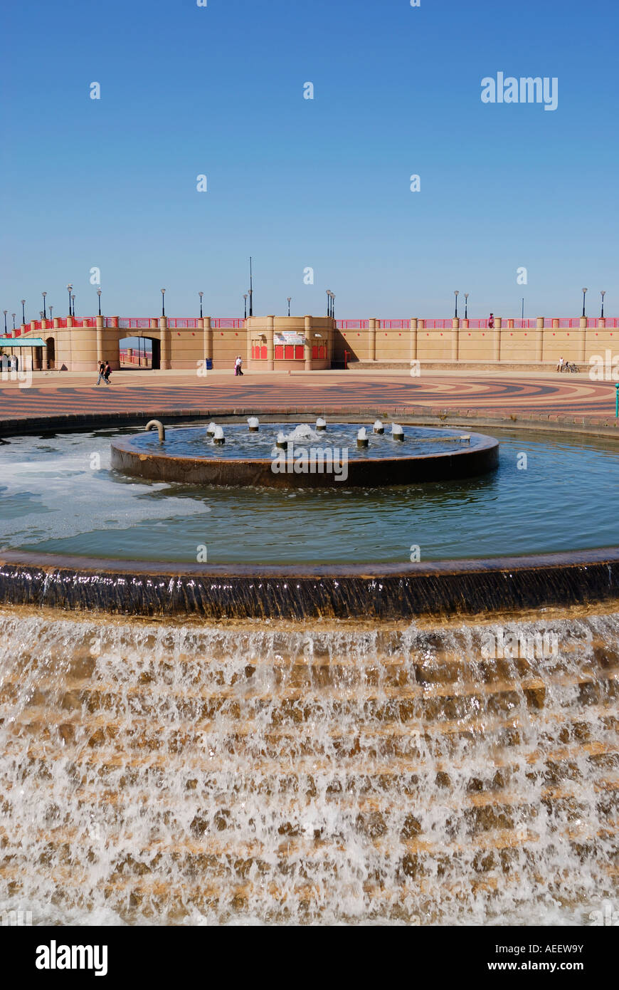 Performance Arena on the promenade in the coastal resort town of Rhyl ...