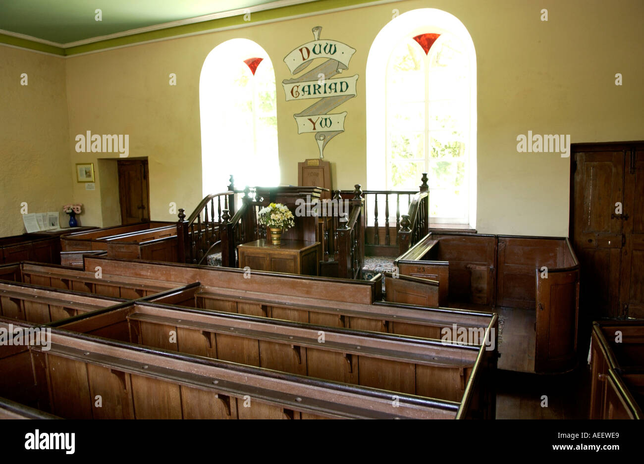 Soar Y Mynydd Welsh Calvinistic Methodist chapel in remote countryside ...