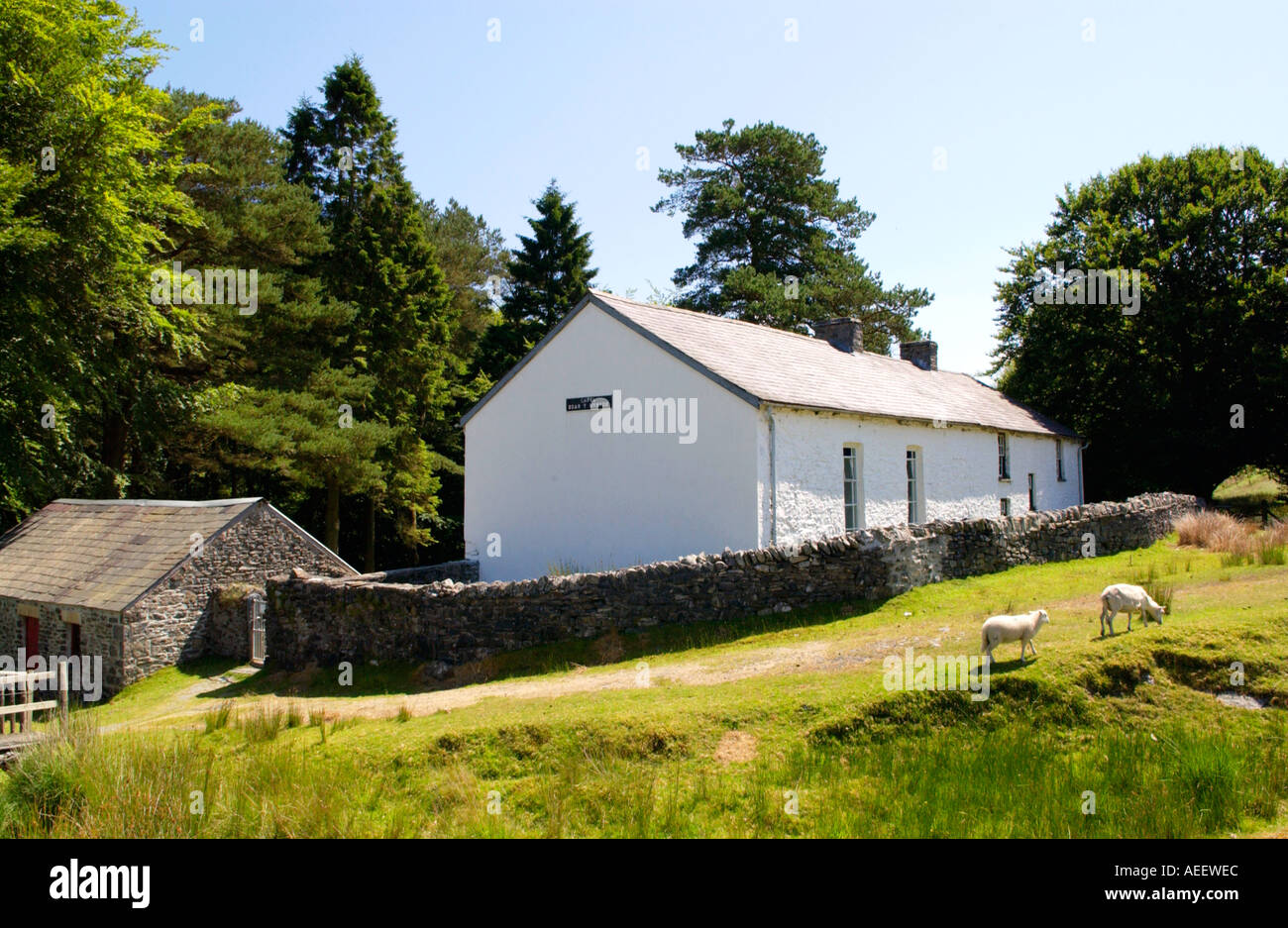 Soar Y Mynydd Welsh Calvinistic Methodist chapel in remote countryside ...