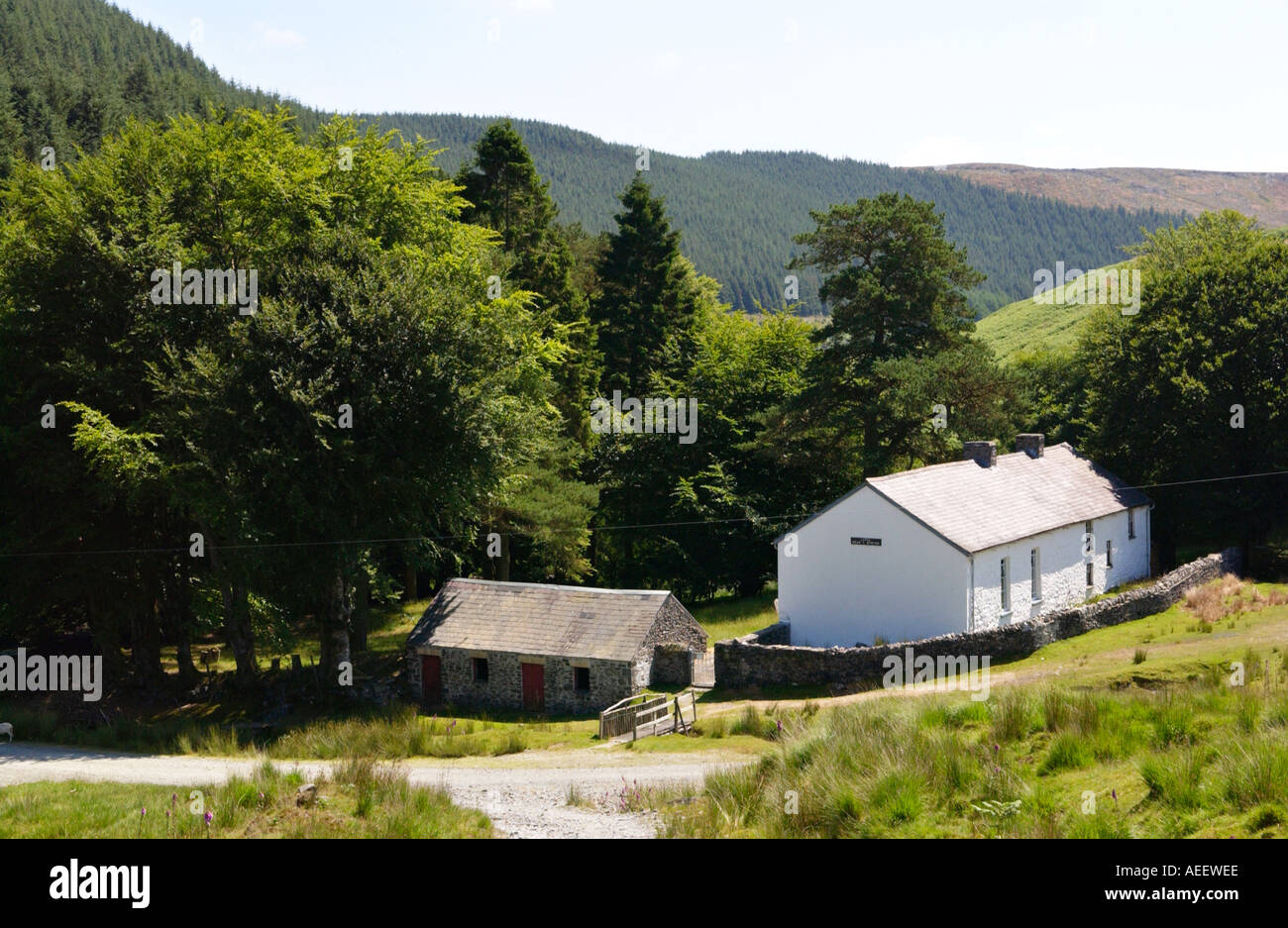 Soar Y Mynydd Welsh Calvinistic Methodist chapel in remote countryside ...