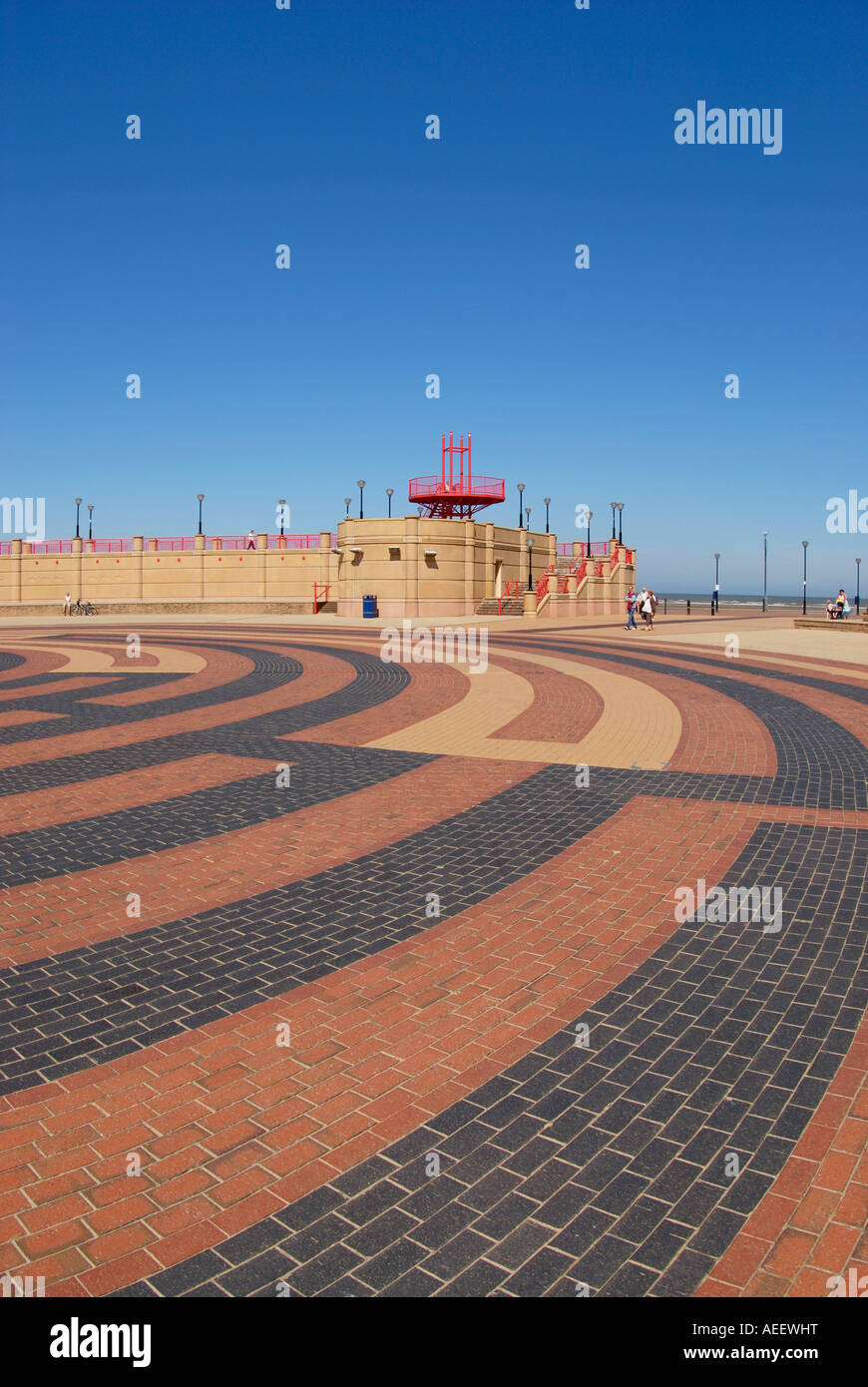 Performance Arena on the promenade in the coastal resort town of Rhyl ...