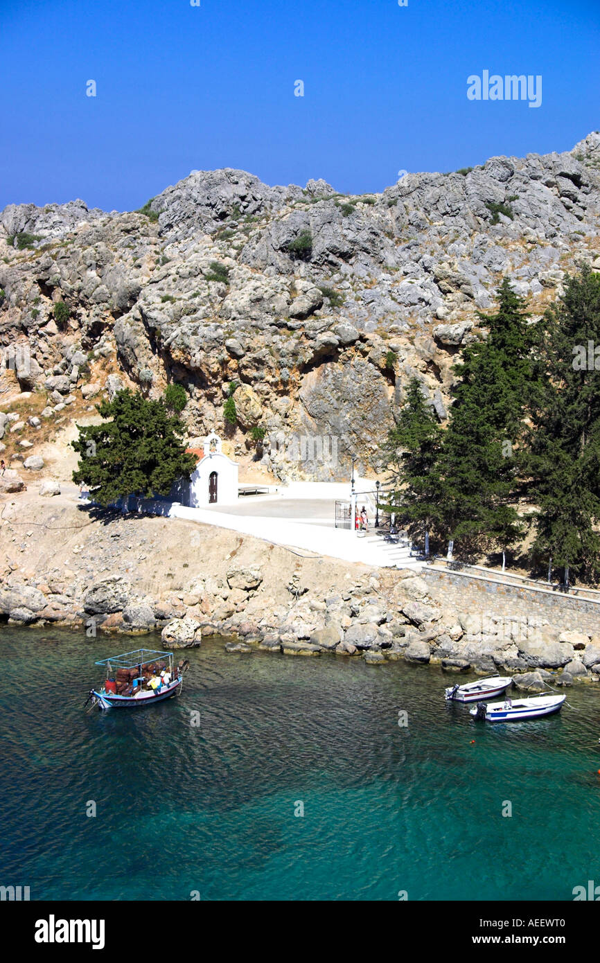 St Paul the Apostles Bay Rhodes Greece Stock Photo - Alamy