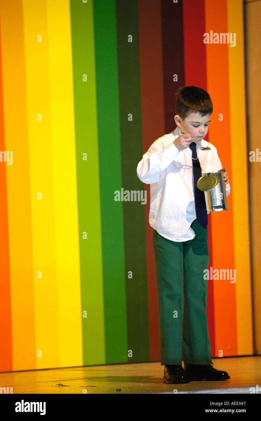 Teen boy singing on stage hi-res stock photography and images - Alamy