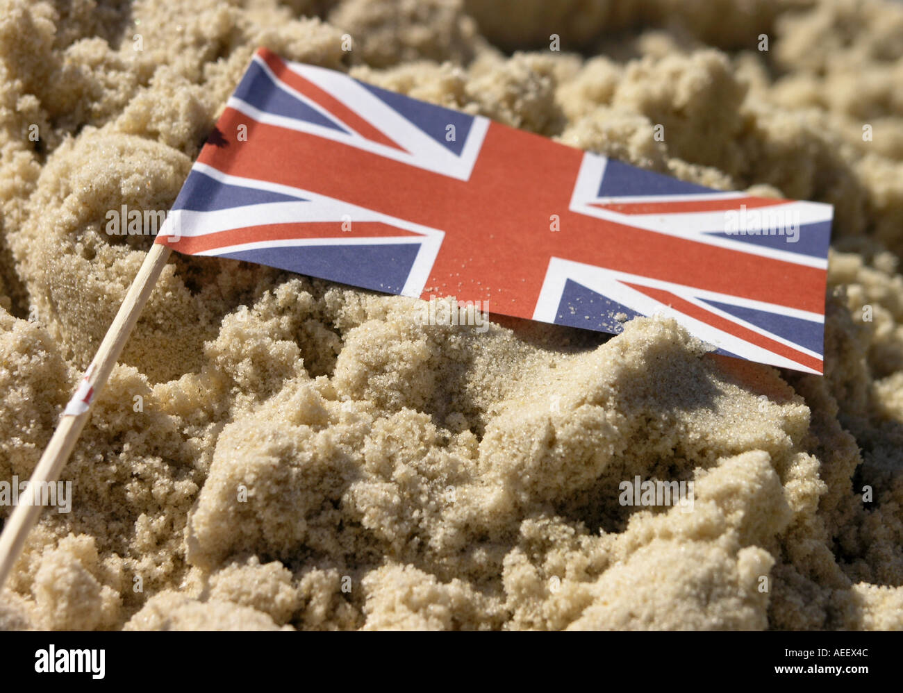Sandcastle beach flag hi-res stock photography and images - Alamy