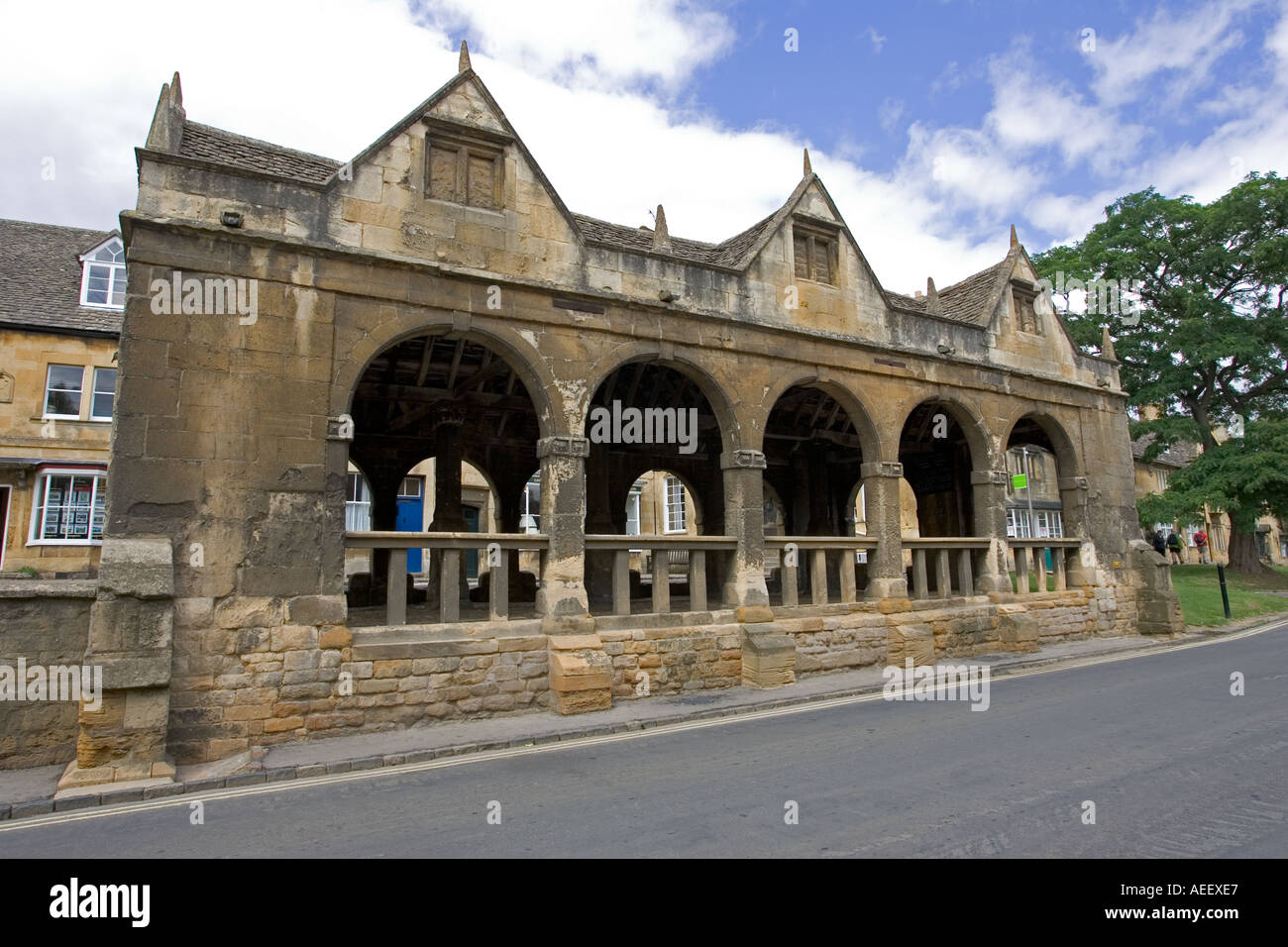 Old Wool Market or Market Hall was built in 1627 Chipping Campden ...