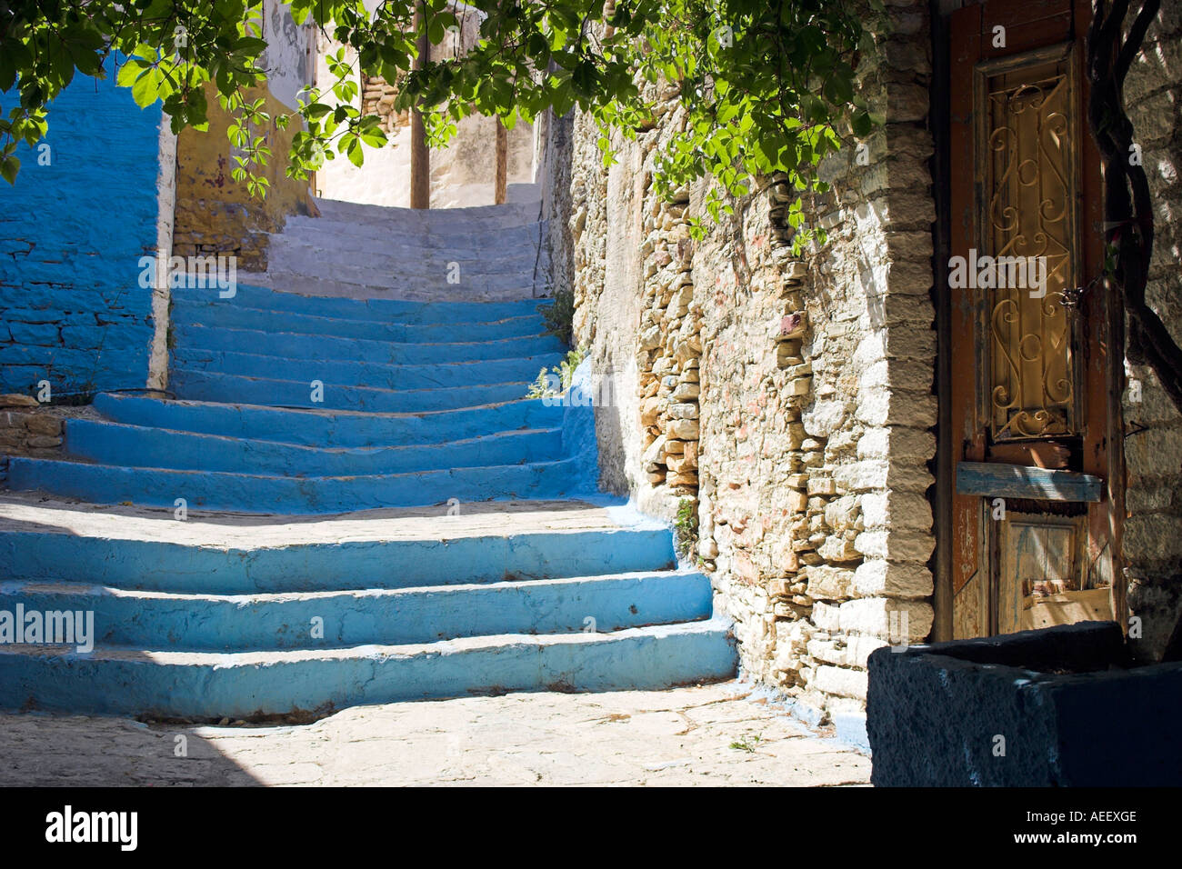 Steps in Symi Greek Dodecanese Island of Symi Greece EU European Union ...