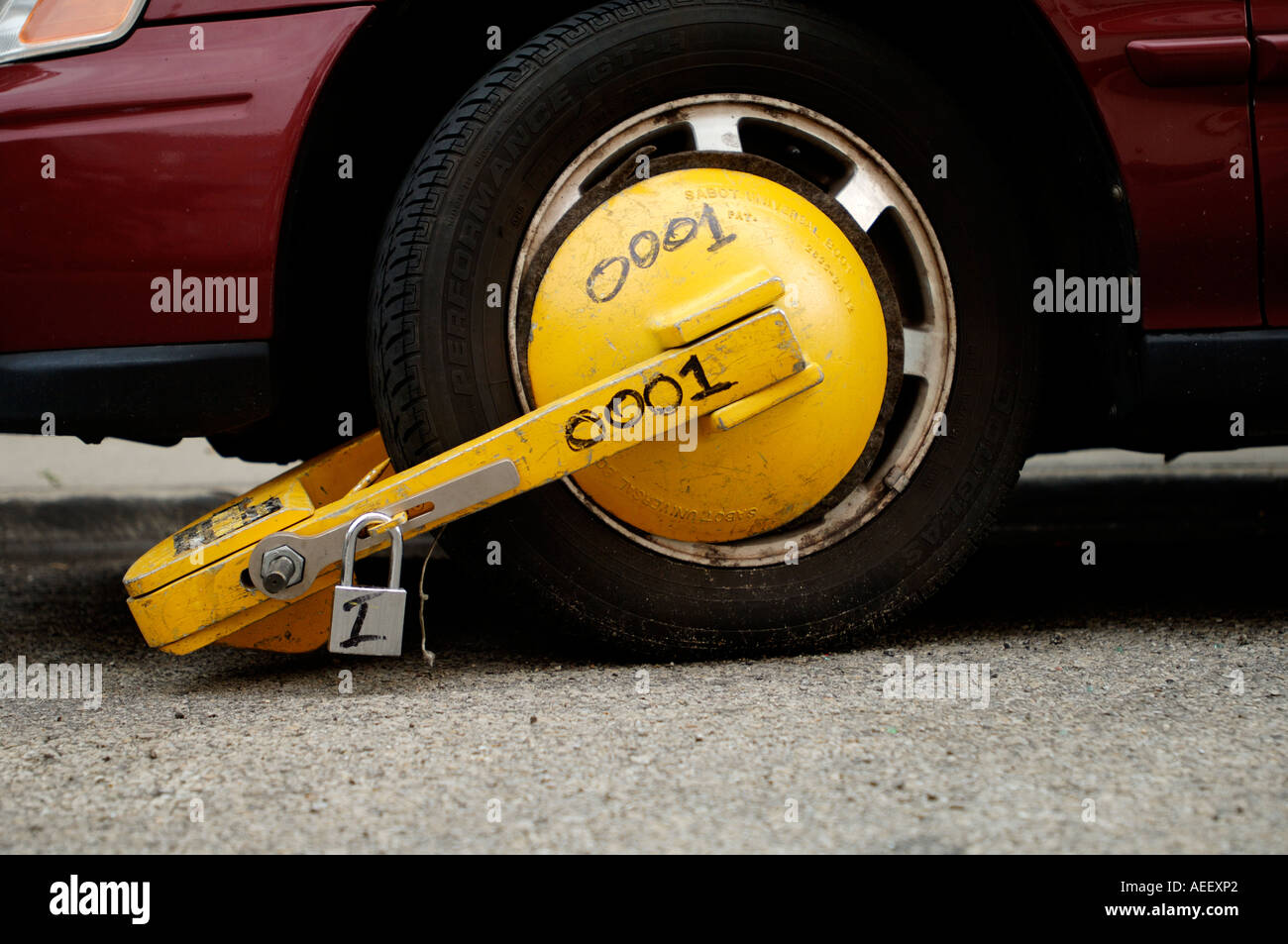 Car wheel boot hi-res stock photography and images - Alamy