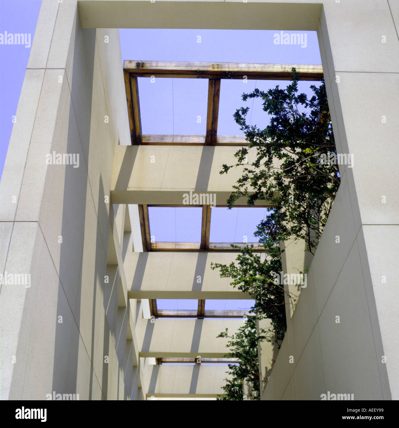 Skylight walkway Stock Photo - Alamy
